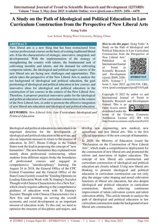 A Study on the Path of Ideological and Political Education in Law Curriculum Construction from ...
