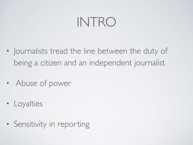 Crime & Journalists Presentation | PPT