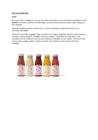 Smoothies Campaign | DOCX