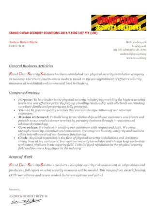 Company Profile | PDF | Business | Business and Finance