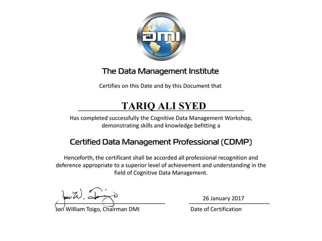 CDMP_workshop_certificate | PPT