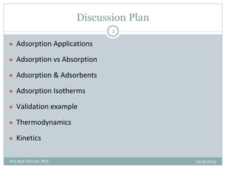 Kinetics & Modeling of Adsorption Process.pptx