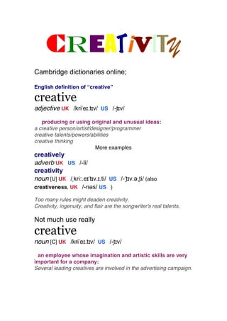 CREATiVITY | PDF