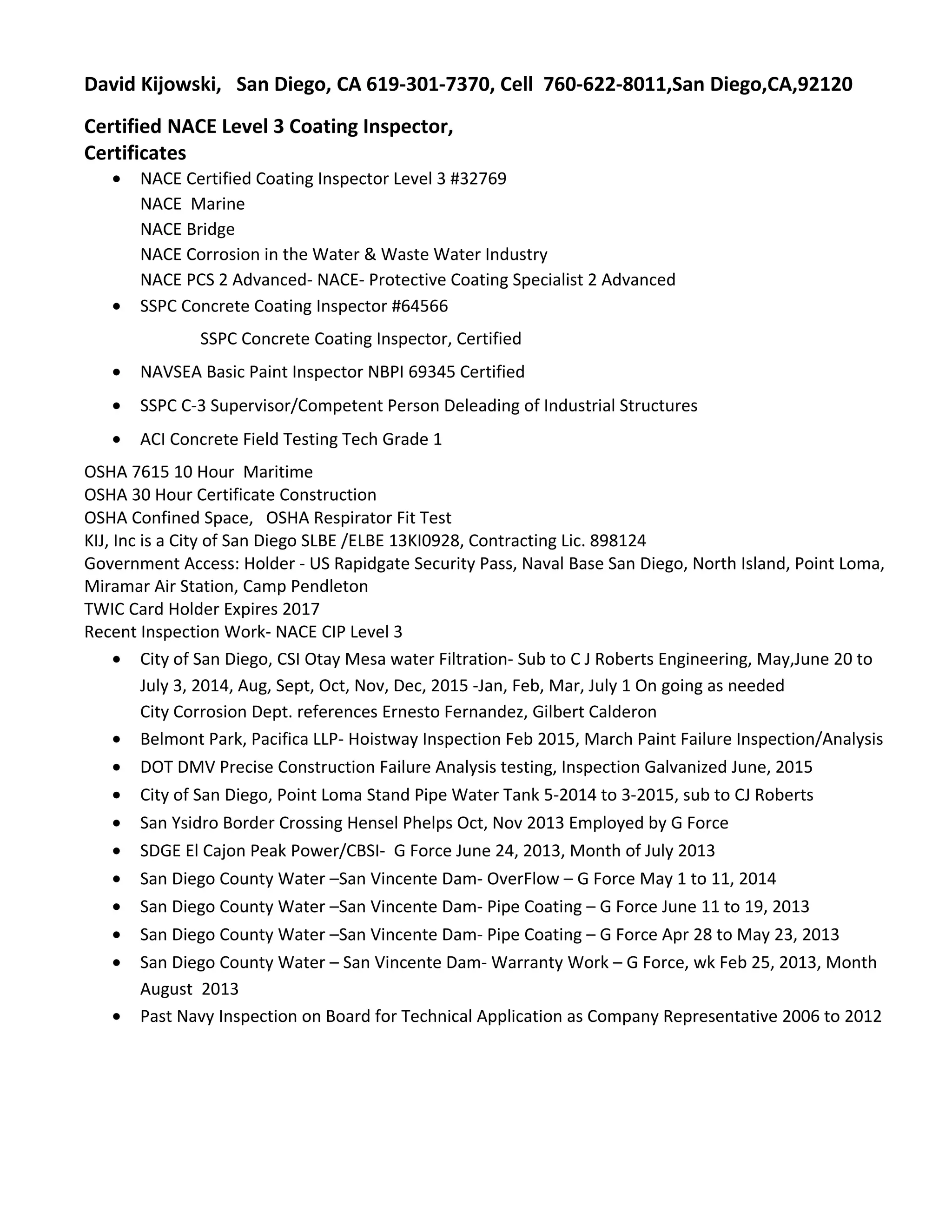 Resume KIJ Dave Kijowski 7-20-15 | DOC