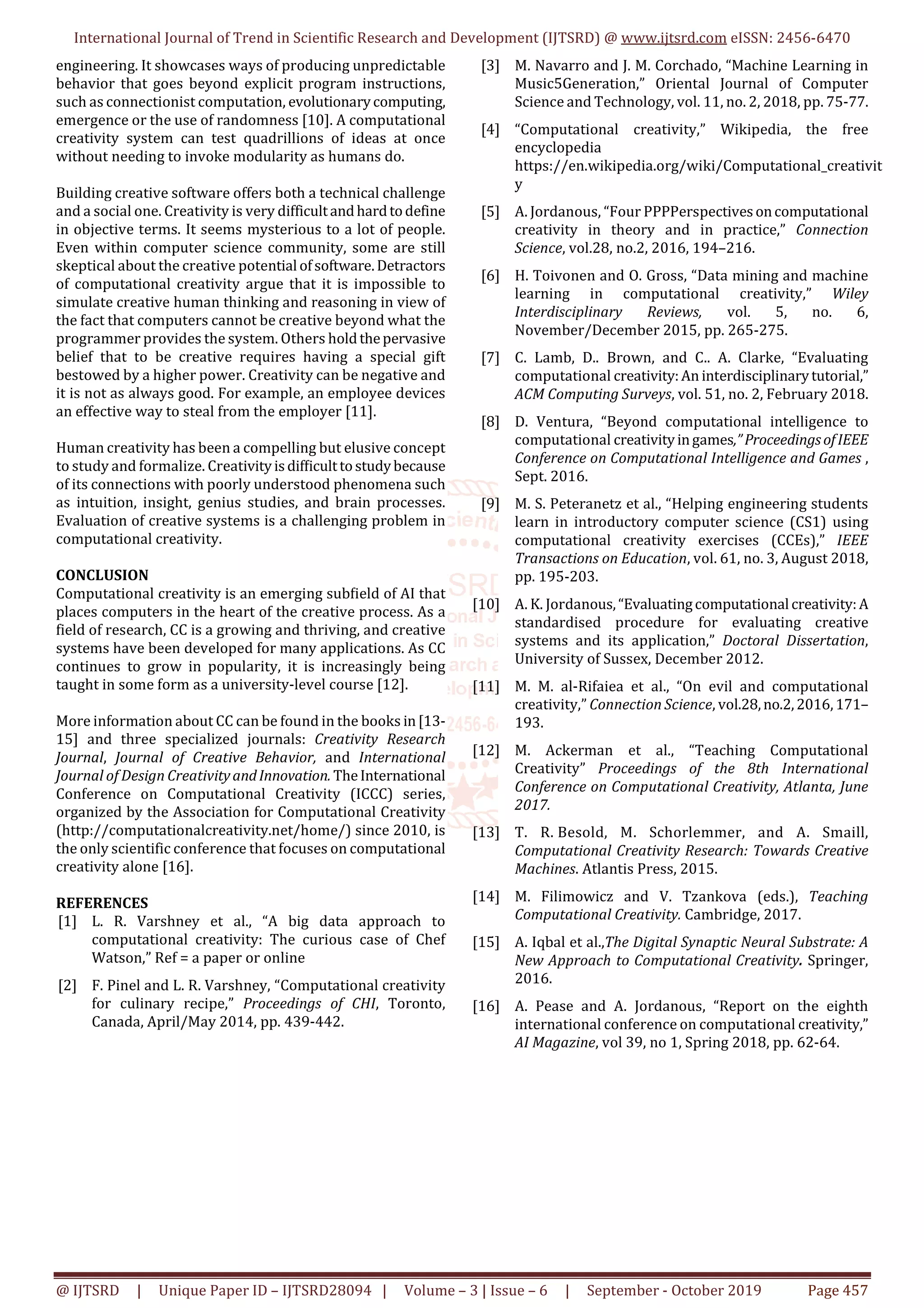 Computational Creativity | PDF