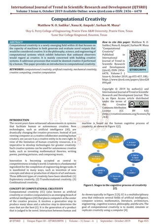 Computational Creativity | PDF