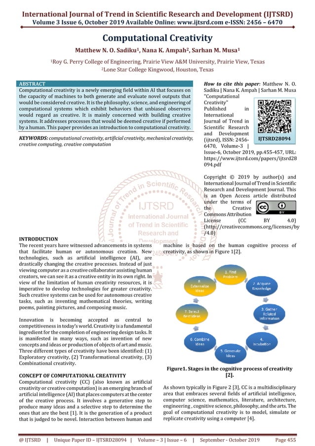 Computational Creativity | PDF