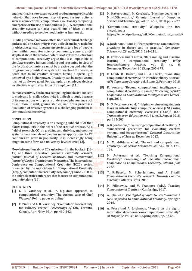 Computational Creativity | PDF