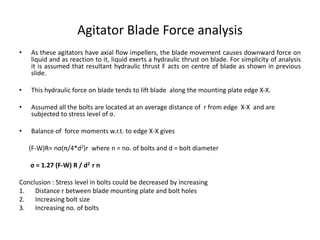 Agitator Blade bolt cracking problem | PPTX