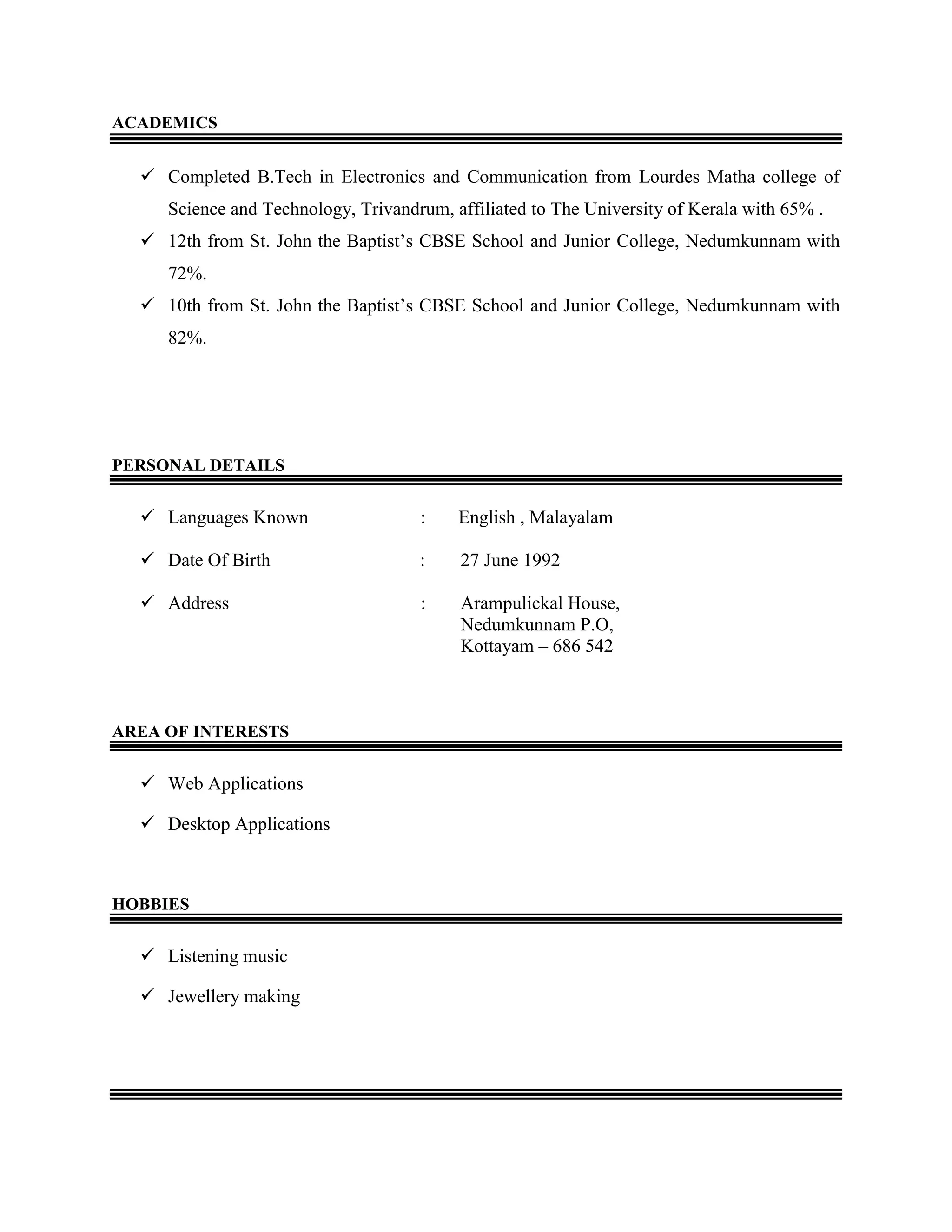 mahima resume | PDF