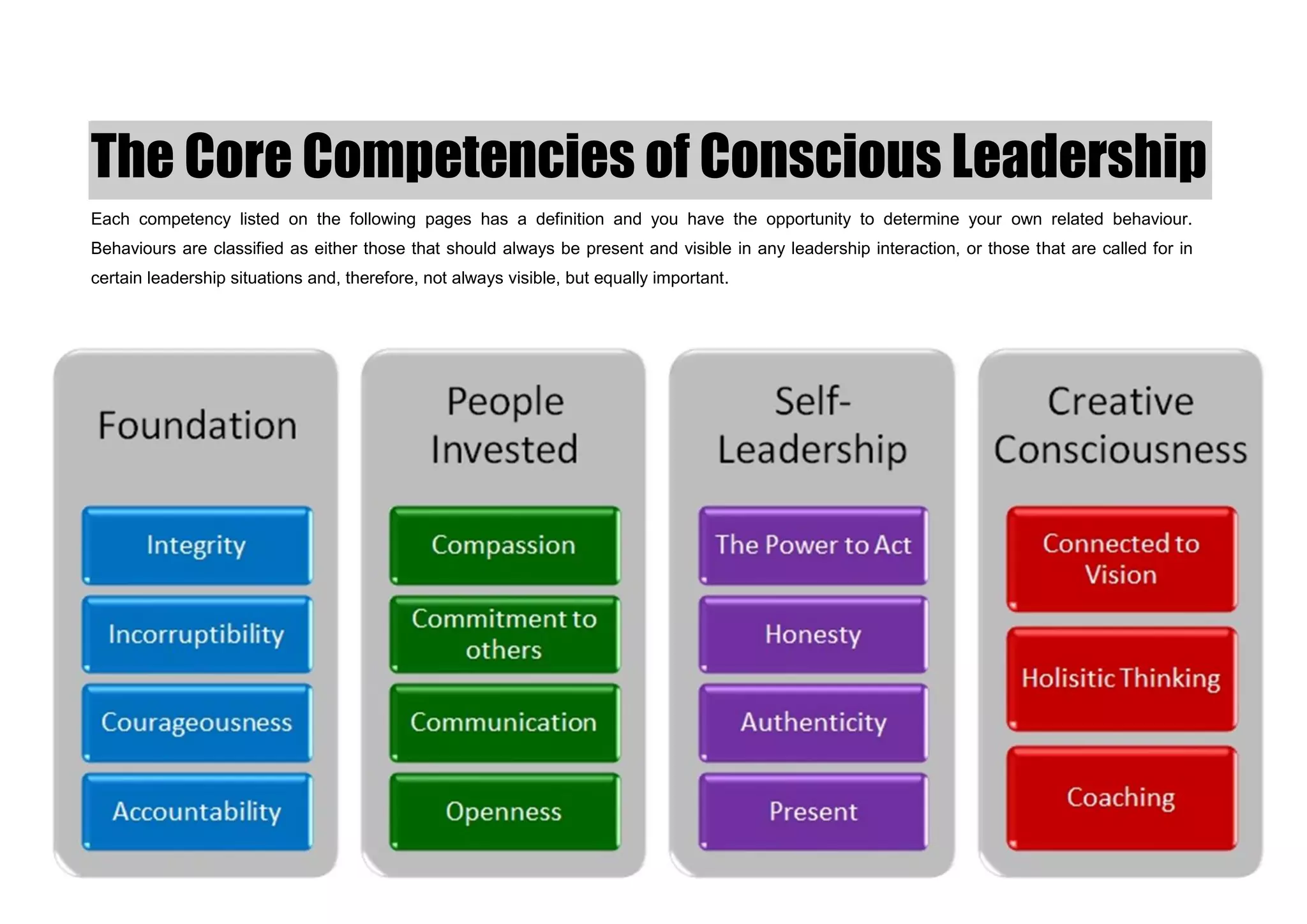 The Core Competencies of Conscious Leadership | PDF