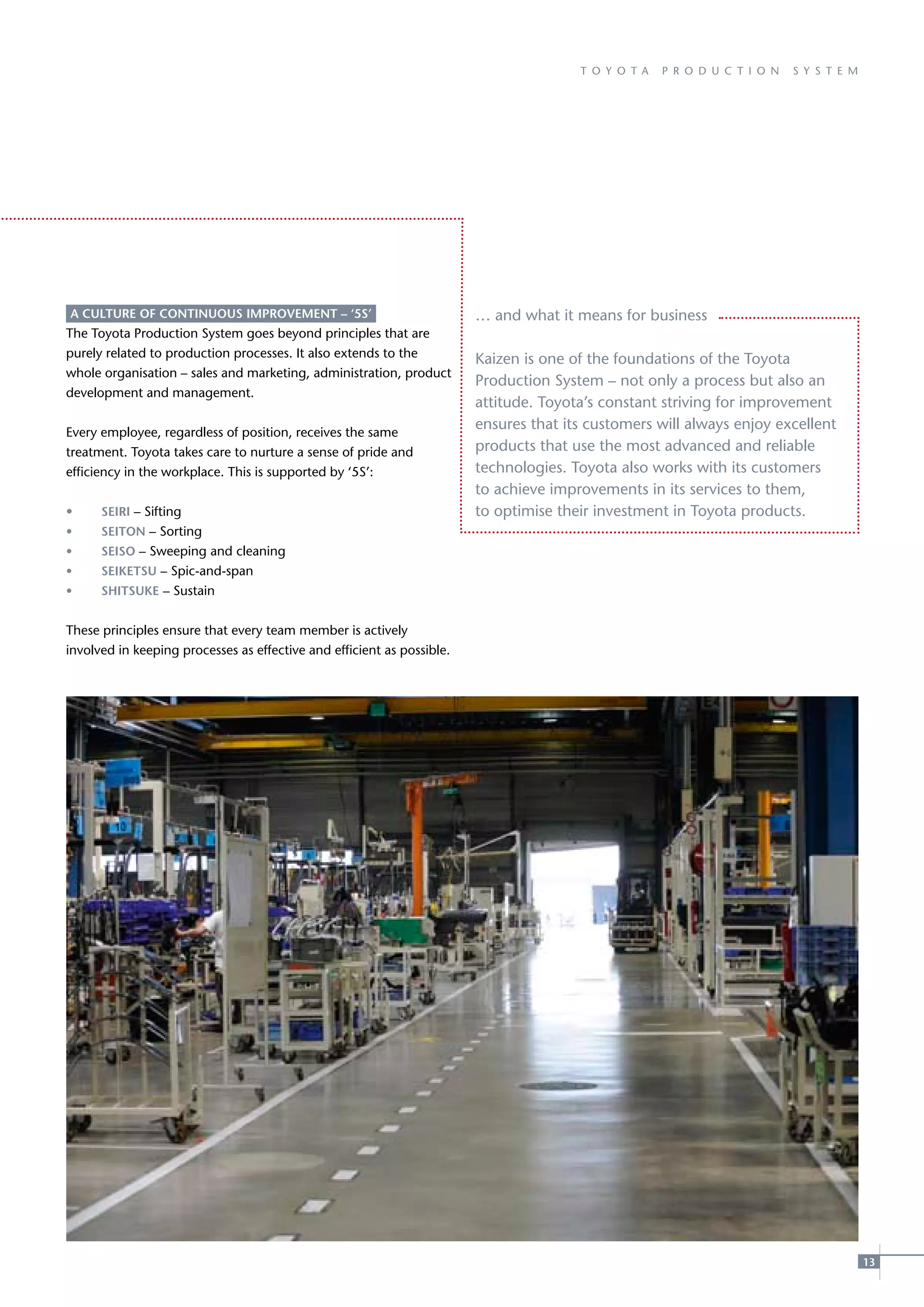 Toyota Production System Brochure | PDF