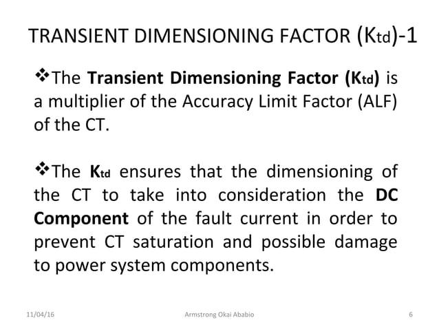 DC Component of Fault Current | PPT | Physics | Science