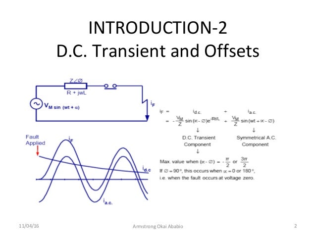 DC Component of Fault Current