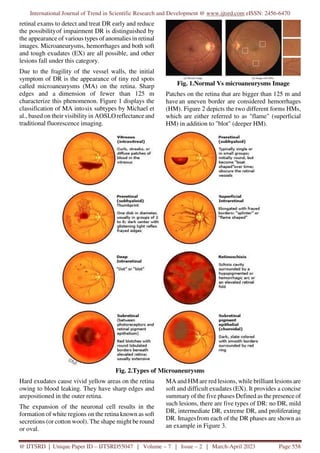 Detection of Diabetic Retinopathy in Retinal Image Early Identification ...