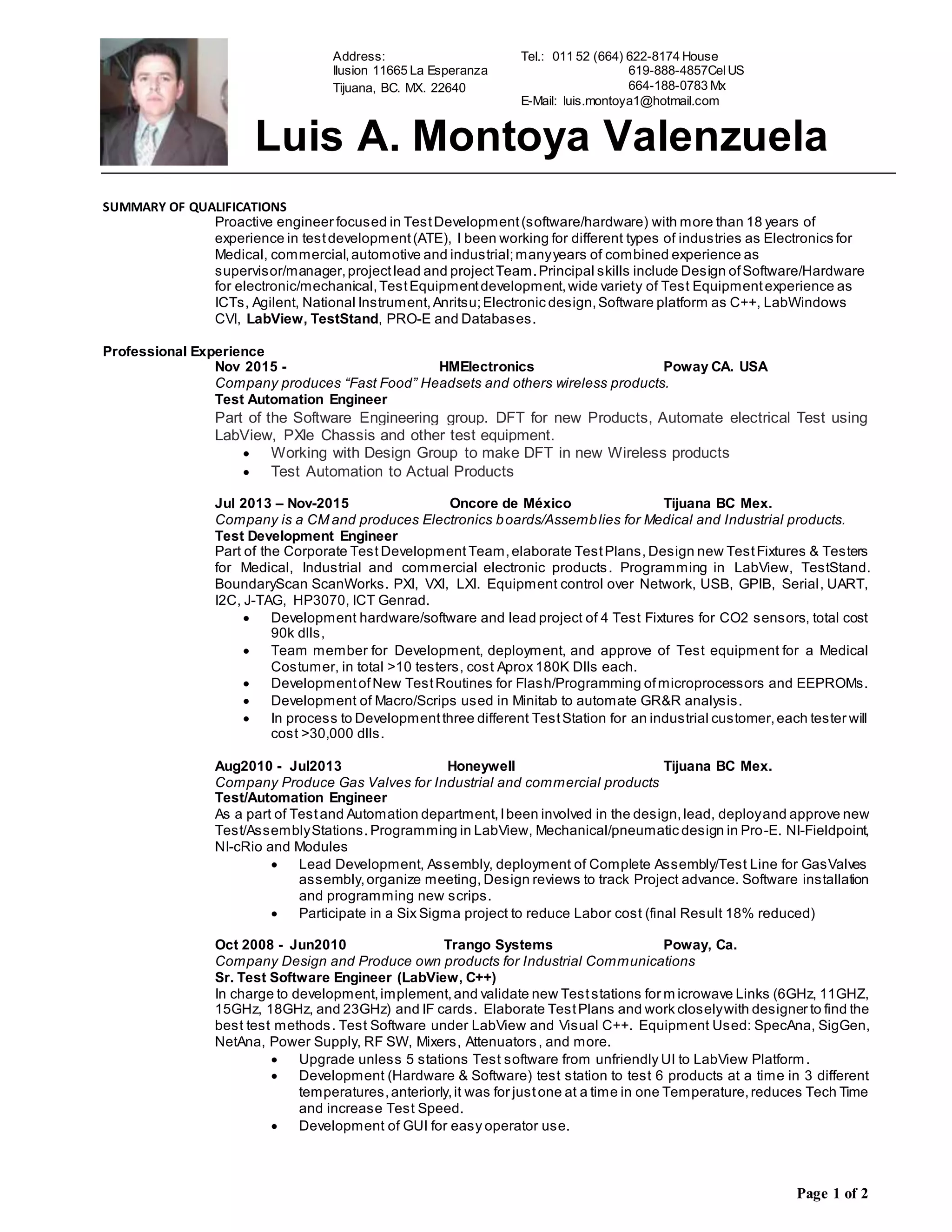 Luis Montoya-Resume | DOCX