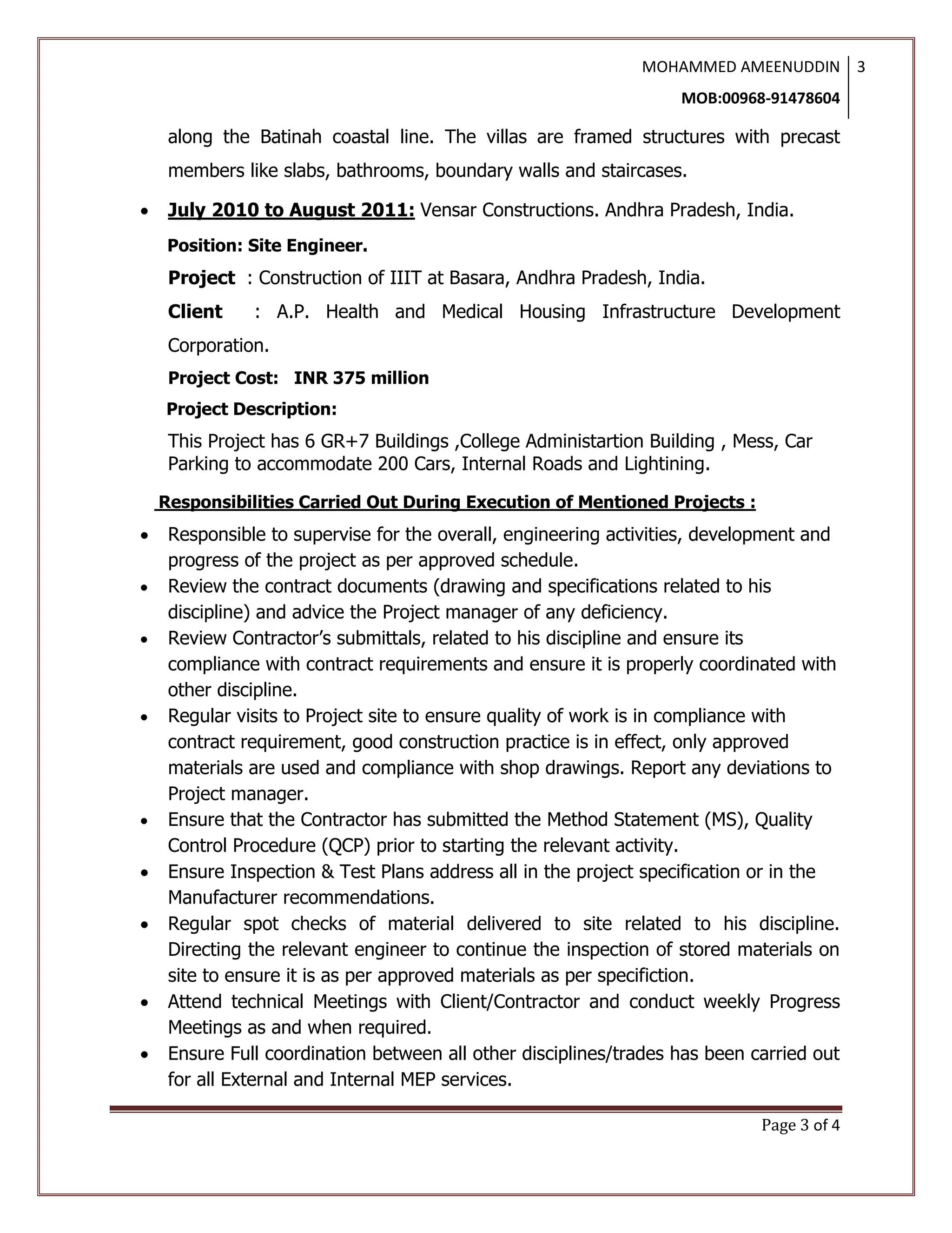 Mohammed Ameenuddin | PDF