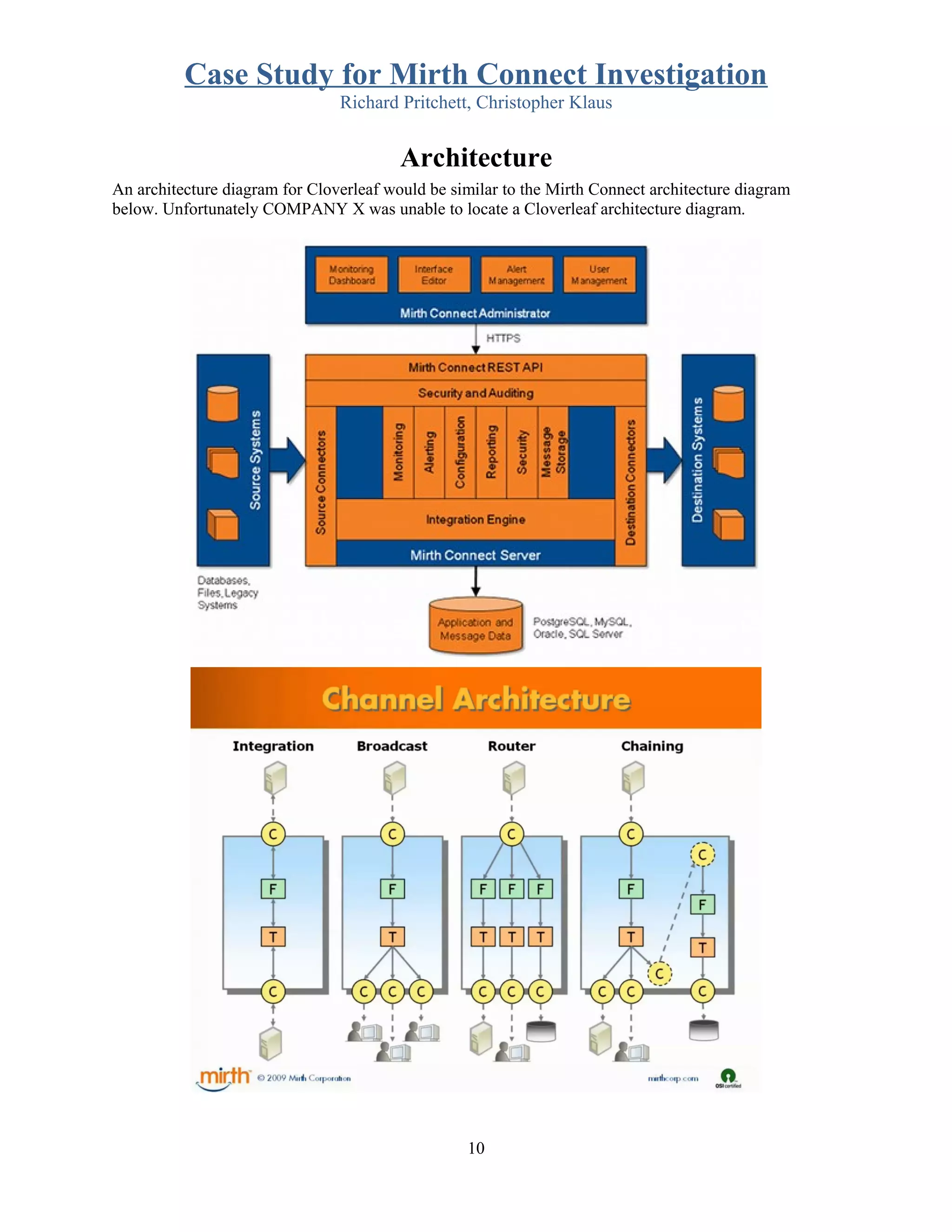 Mirth Connect as Interface Engine Case Study v2 | DOC