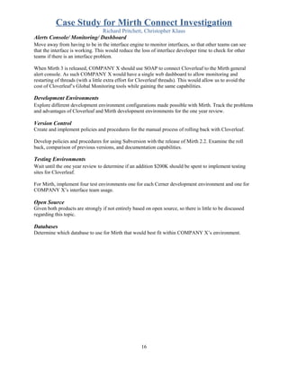 Mirth Connect as Interface Engine Case Study v2 | DOC