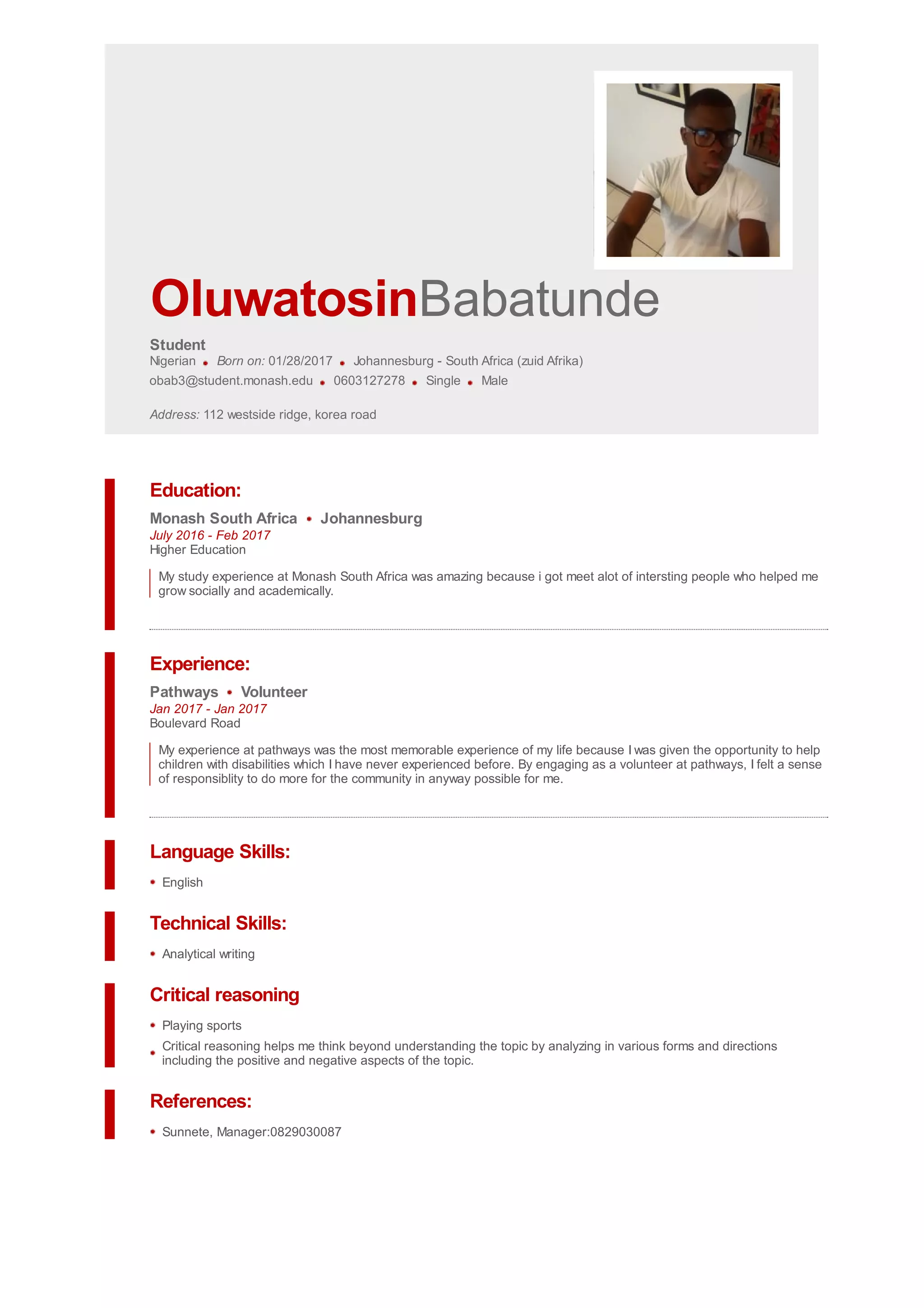 CurriculumVitae | PDF