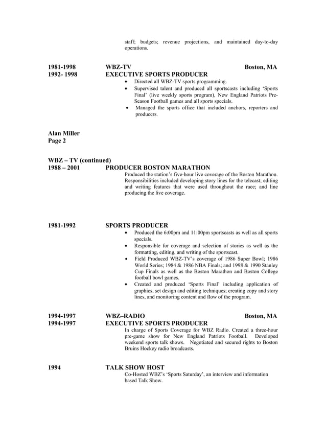 Alan Miller Resume | PDF