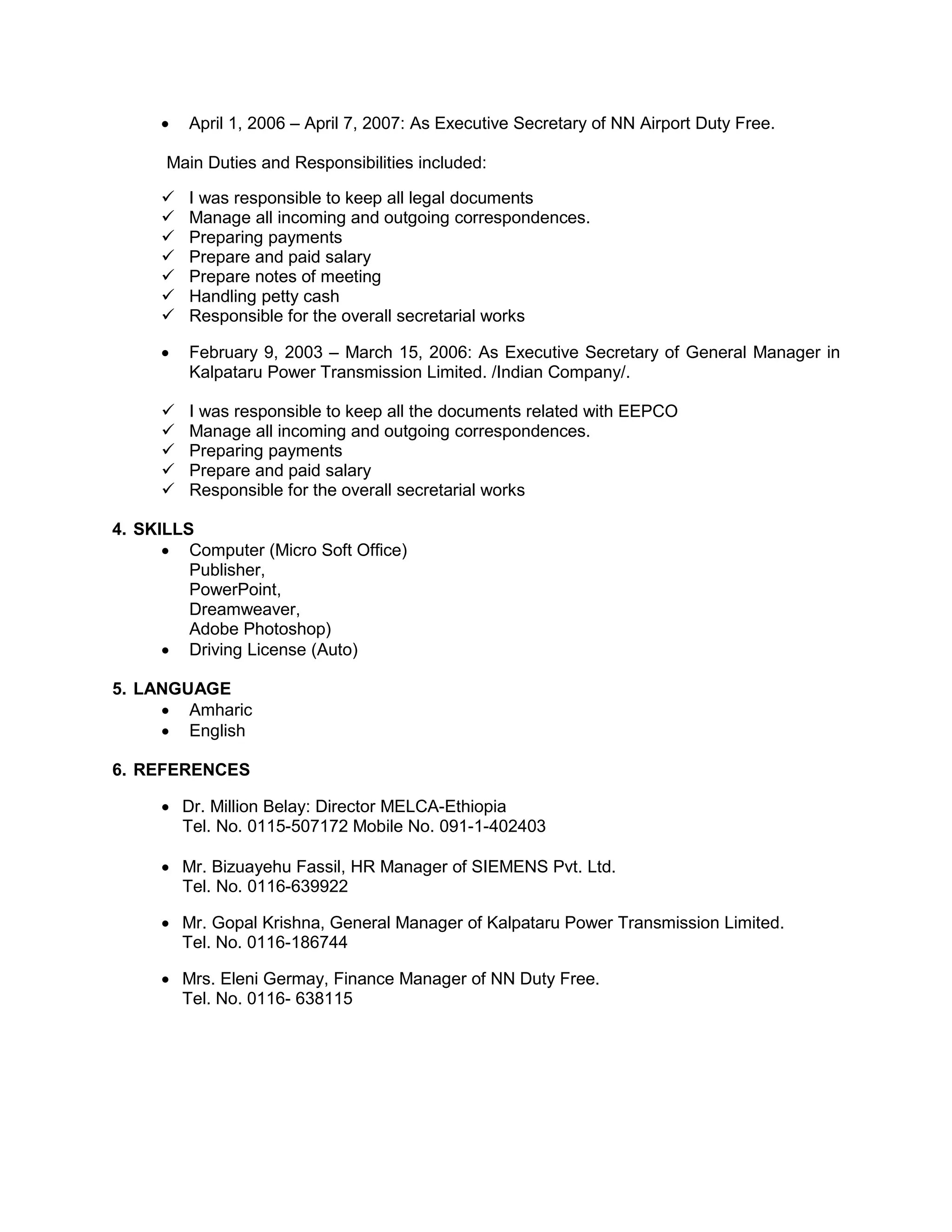 Edlawit Tegegn CV 16.7.2015