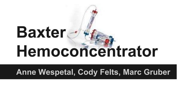 Hemoconcentrator | PPTX | Lung and Respiratory Health | Diseases and ...