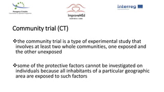 Experimental epidemiological methods | PPTX