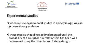 Experimental epidemiological methods | PPTX