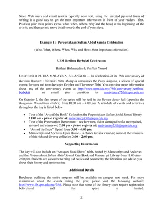 Inverted Pyramid Style of News Writing Adamkolo | PDF