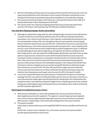 UPS Internship final write up | DOCX