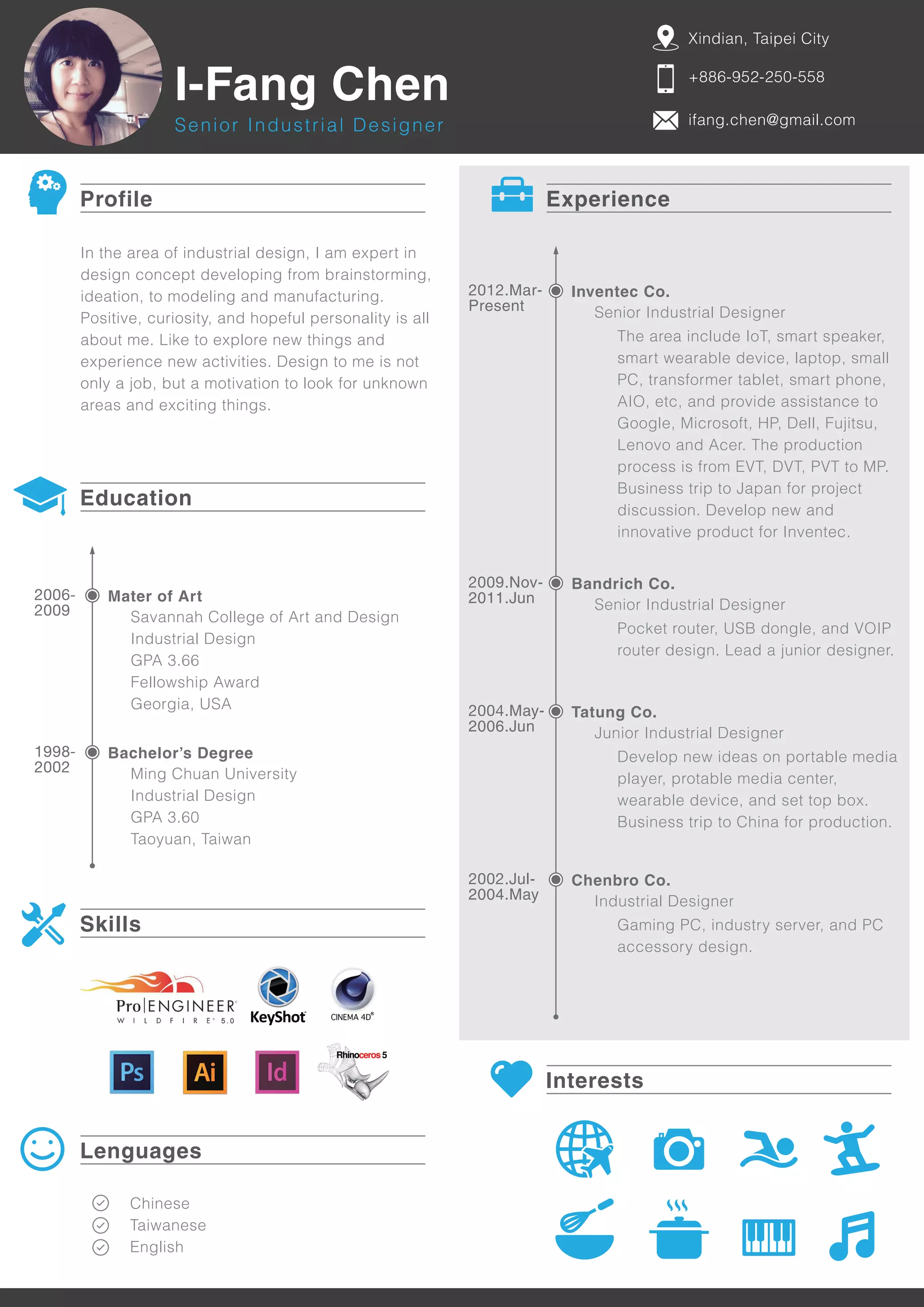 I-Fang Chen_Resume | PDF