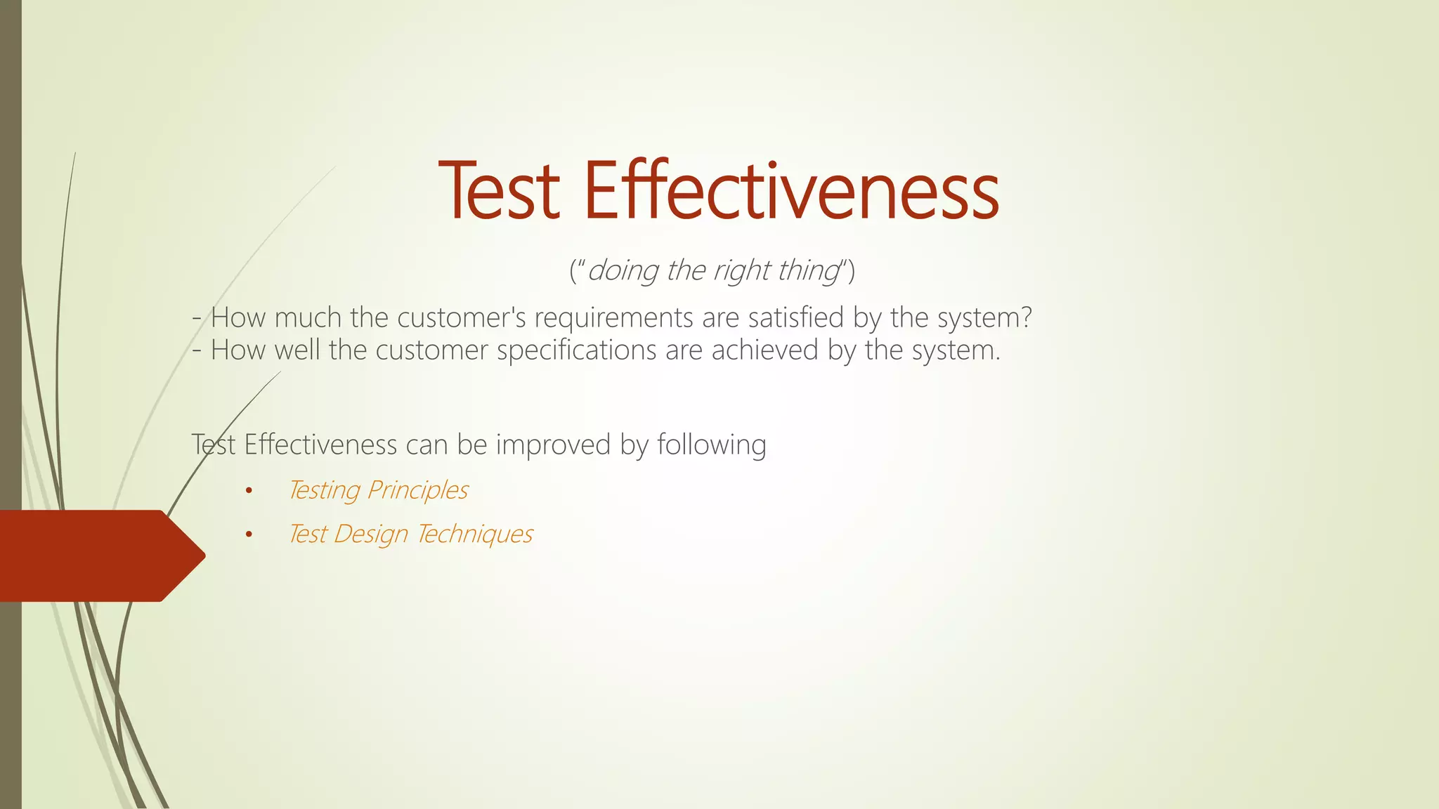 Test Effectiveness | PPTX