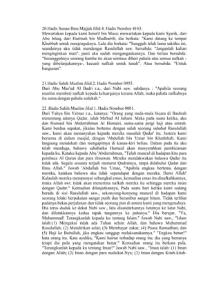 72 Hadis Mengenai Nafkah | PDF