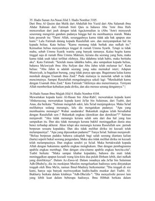 72 Hadis Mengenai Nafkah | PDF