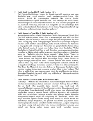 72 Hadis Mengenai Nafkah | PDF
