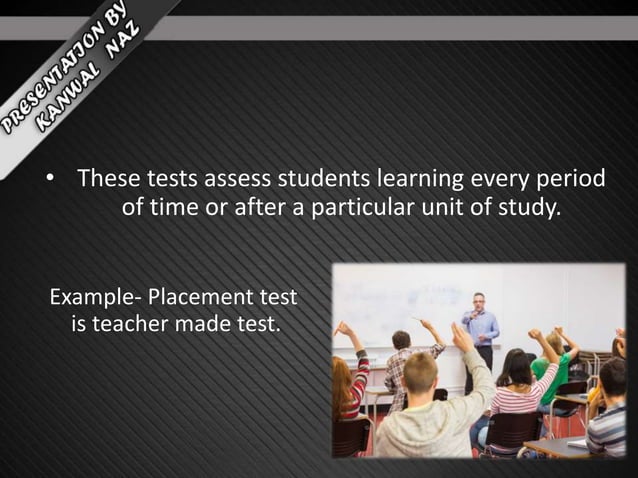 Teacher Made Test vs Standardized Test | PPTX