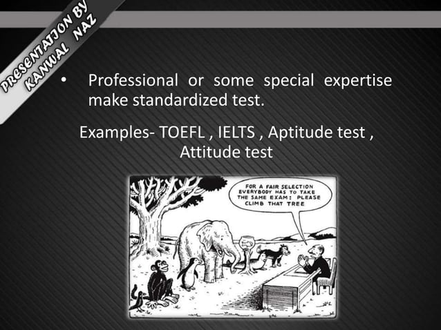 Teacher Made Test vs Standardized Test | PPTX