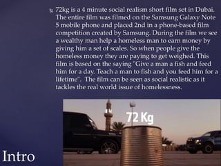 72kg Short Film Analysis | PPTX