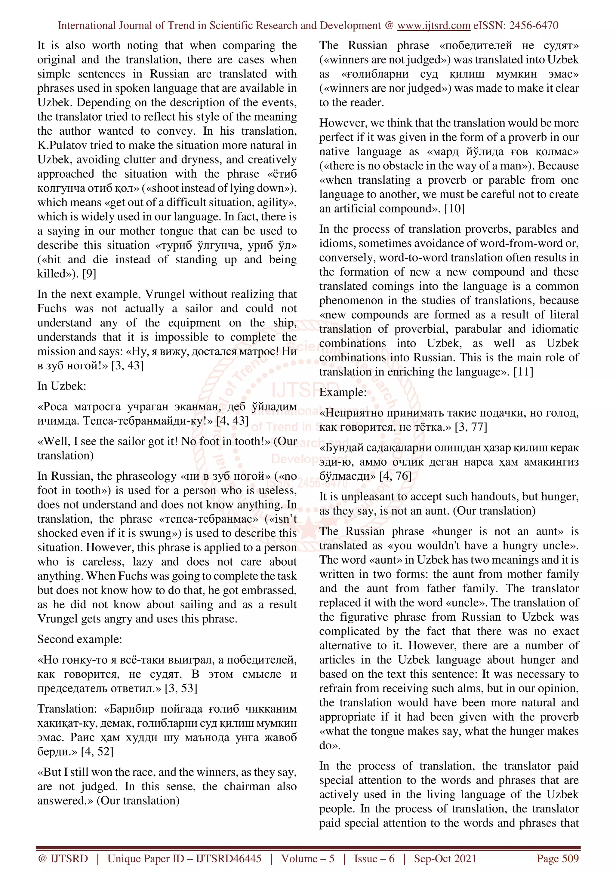 Reconstruction of Russian Proverbs and Phraseological Splices in the ...