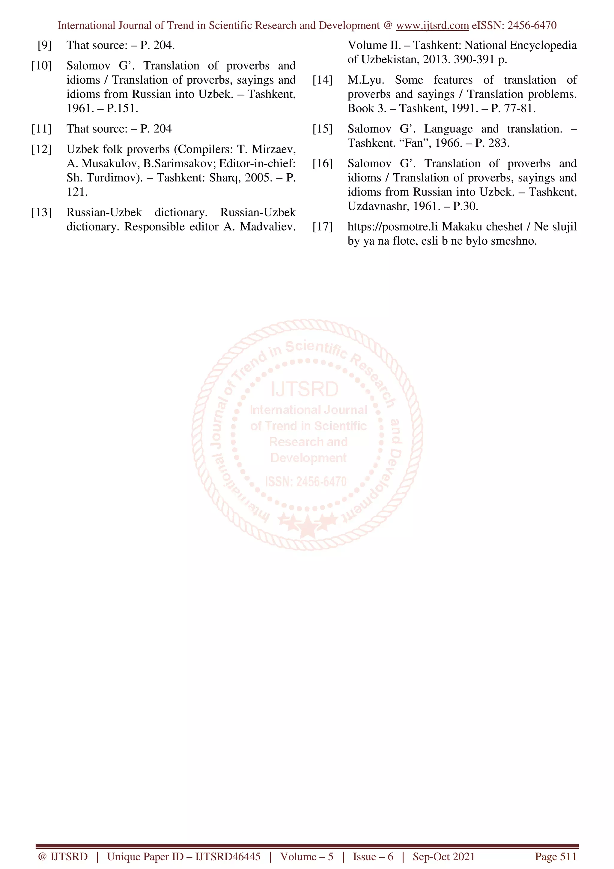 Reconstruction of Russian Proverbs and Phraseological Splices in the ...