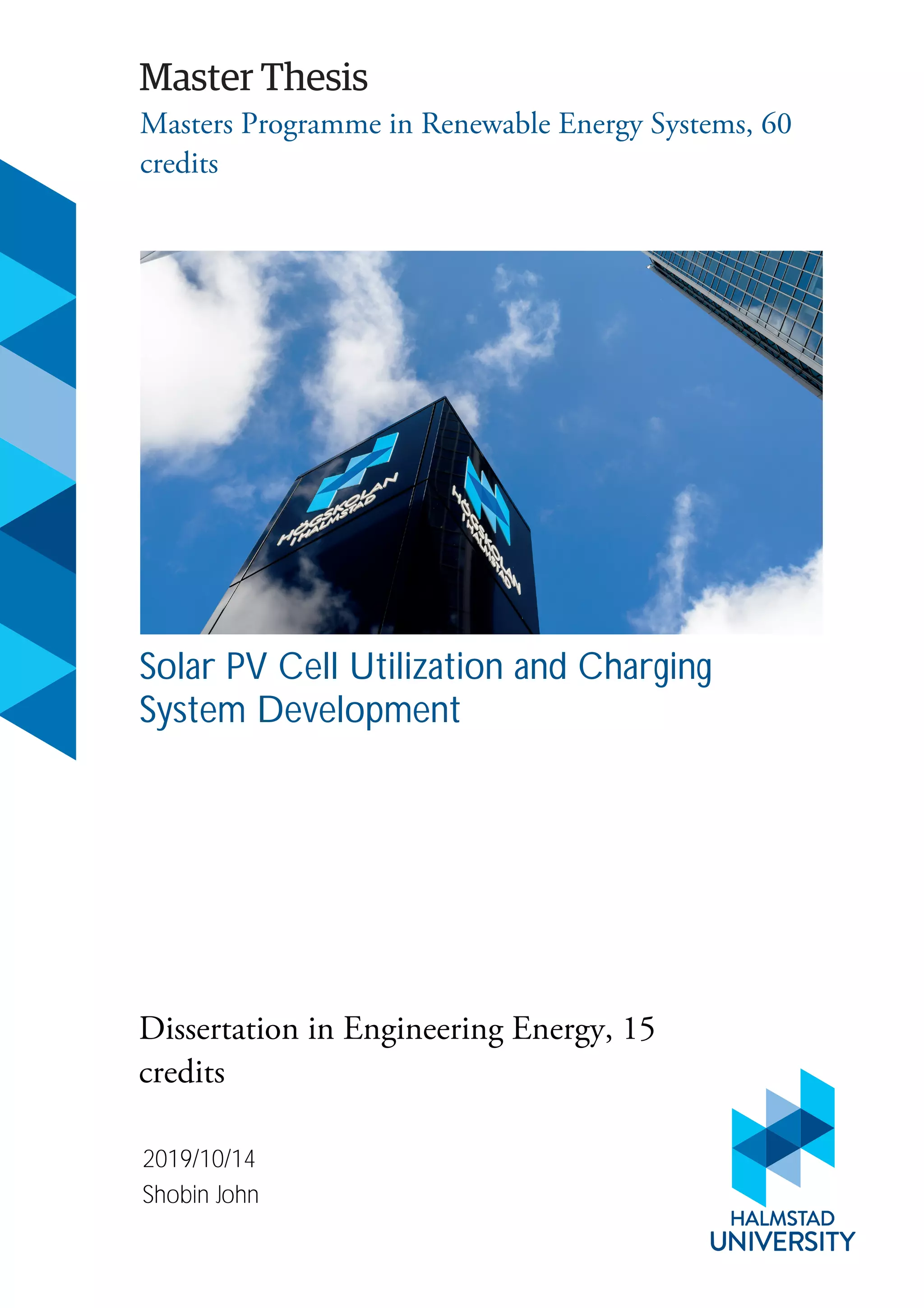 Shobin John-solar pv cell utilization and charging | PDF