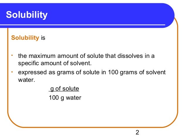 Solubility Meaning