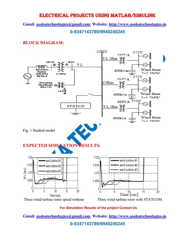 Statcom For Improved Dynamic Performance Of Wind Farms In Power Grid Pdf