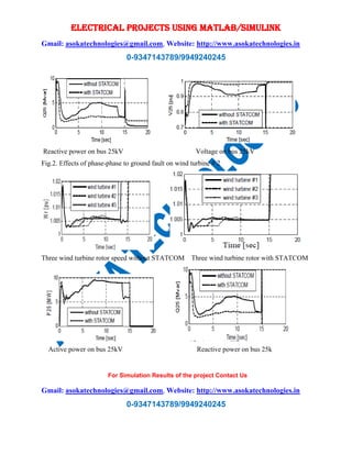 Statcom for improved dynamic performance of wind farms in power grid | PDF