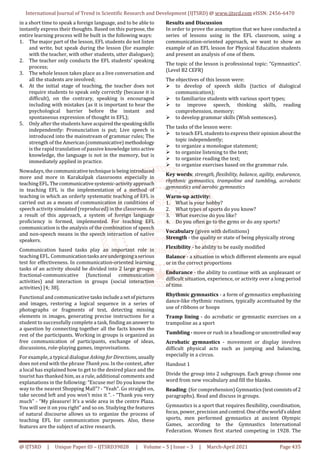 The Role of the Communication Oriented Approach in Teaching EFL | PDF