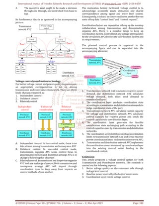 Voltage Coordinated Control Technology | PDF