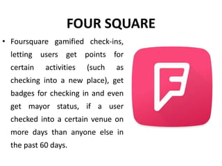 Four Square - Gamification in customer engagement - Manu Melwin Joy | PPT