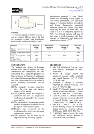 Analysis and Design of Rectangular and L-Shaped Columns Subjected to ...