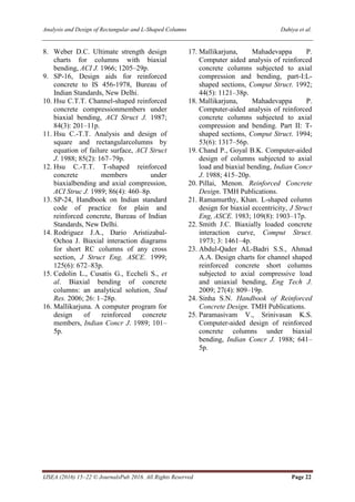 Analysis and Design of Rectangular and L-Shaped Columns Subjected to ...